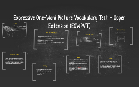 Expressive One-Word Picture Vocabulary Test (EOWPVT) by Bethany ...