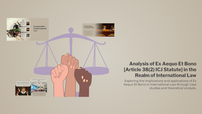 Analysis of Ex Aequo Et Bono [Article 38(2) ICJ Statute] in the Realm ...