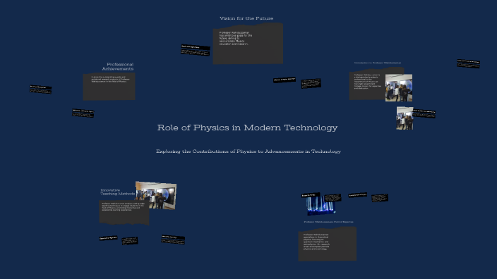 Role of Physics in Modern Technology by Physics Department on Prezi