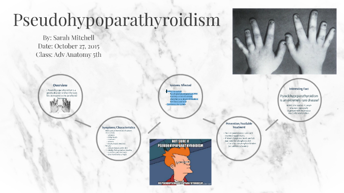 Pseudohypoparathyroidism (PHP) by Sarahbearalicious Mitchell on Prezi