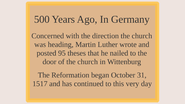 500 Years Ago, In Germany by Chad Haneman on Prezi