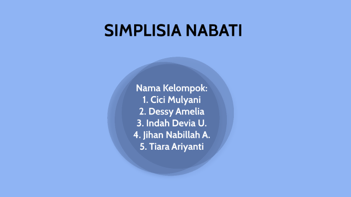 SIMPLISIA NABATI by Dessy Amelia on Prezi