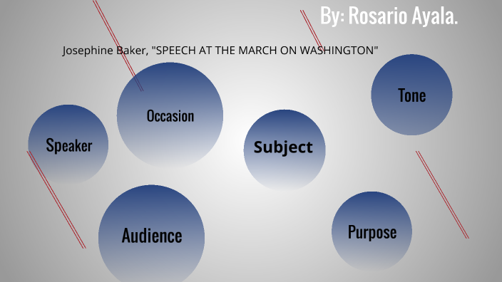 Josephine Baker, "SPEECH OF THE MARCH ON WASHINGTON" by Rosario Ayala ...