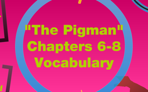 "The Pigman" Chp 6-8 Vocabulary by Whitney McKenzie on Prezi
