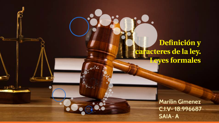 Definición y carácteres de la ley. Leyes formales by MARILIN GIMENEZ on ...