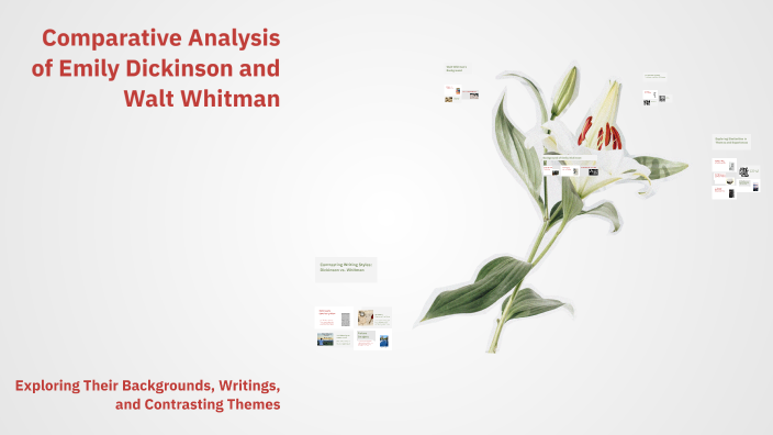 Comparative Analysis of Emily Dickinson and Walt Whitman by emmily ...