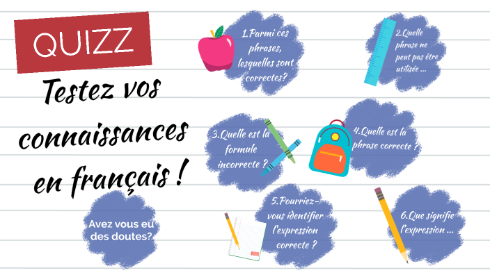 Quizz : Testez vos connaissances en français!3 by Maria Jose Figuerez ...