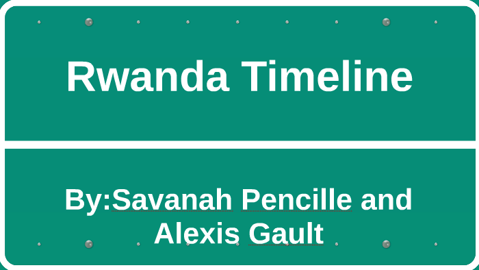 Rwanda Timeline by savanah pencille on Prezi
