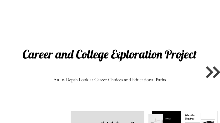 Career and College Exploration Project by Lane Gosser on Prezi