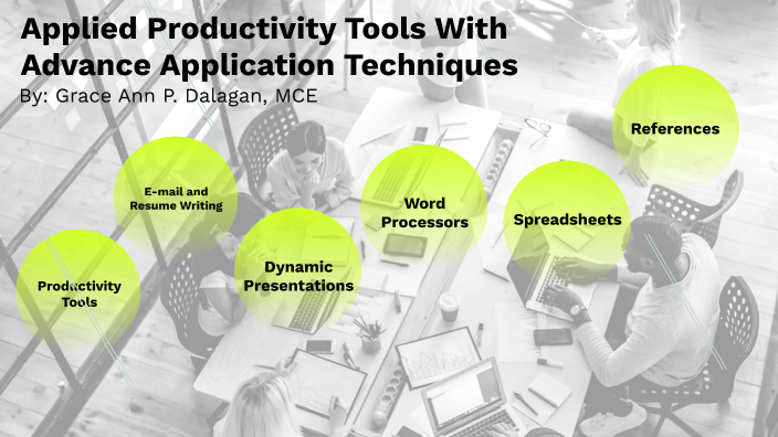 Applied Productivity Tools With Advance Application Techniques by Grace ...