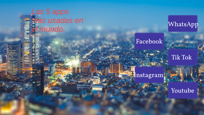 Las 5 apps más usadas en el mundo. by Francisco Manuel Villarino on Prezi