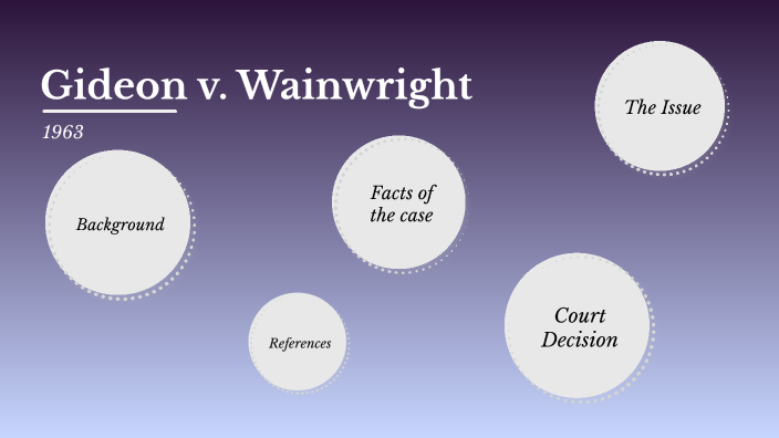 Gideon v. Wainwright by M on Prezi