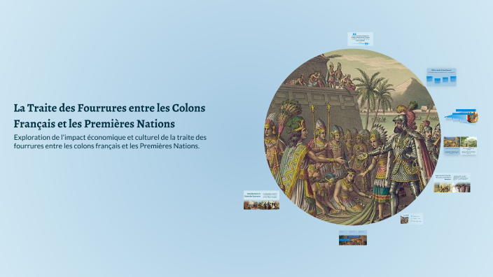 La Traite des Fourrures entre les Colons Français et les Premières ...