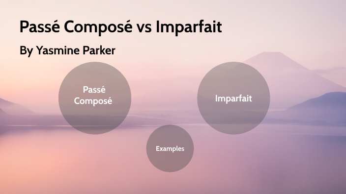 Passé Composé vs Imparfait by Yasmine Parker on Prezi