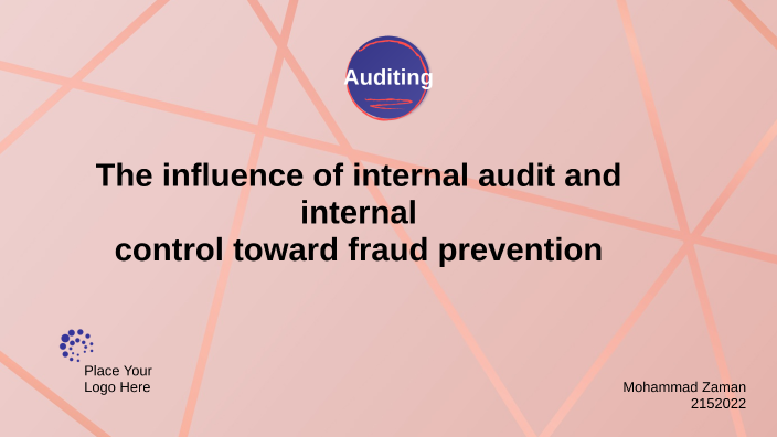 The influence of internal audit and internal control toward fraud ...