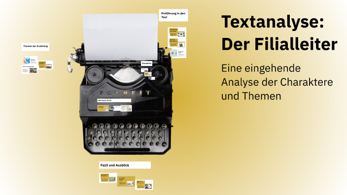Erstaunlich Der Filialleiter Analyse Ebenbild