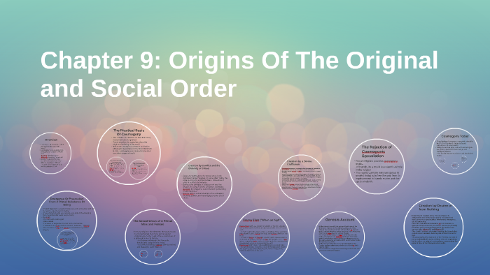 Chapter 9: Origins Of The Original and Social Order by eliany garcia on ...