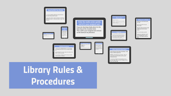 Library Procedures 2022 by Chelsea Acton on Prezi