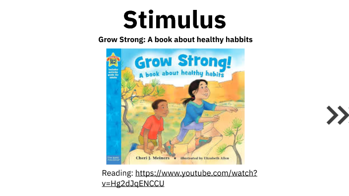 This book is being used as a stimulus/hook to engage learners in this ...