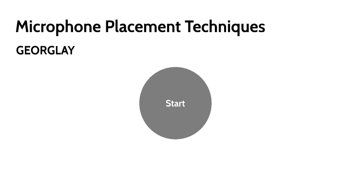 Microphone Placement Techniques by Findlay Graham on Prezi
