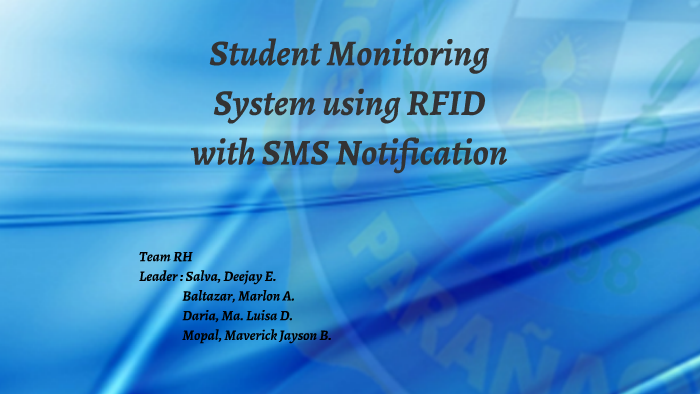 Student monitoring system using rfid system with sms notific by marlon ...