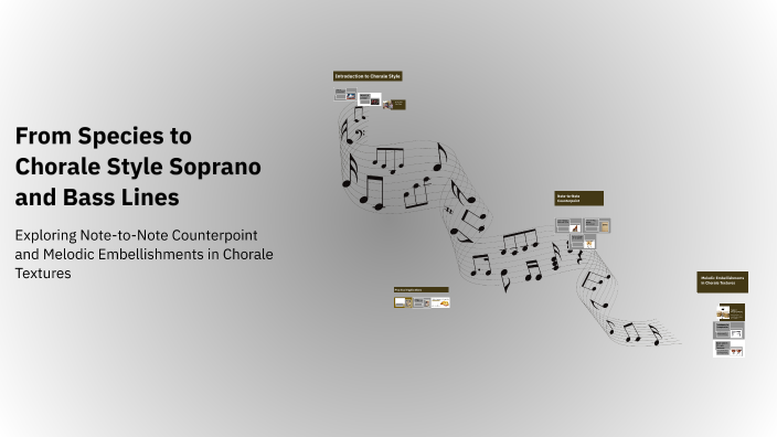 From Species to Chorale Style Soprano and Bass Lines by Tyler Walker on ...