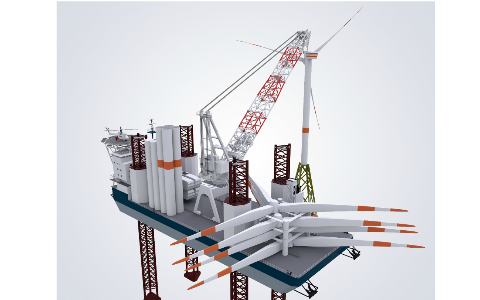 Jack-up platform for the installation of offshore wind farms by Yaiza ...