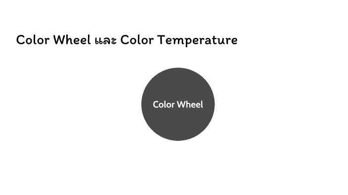Color Wheel และ Color Temperature by JATURAWAT YASOTORN on Prezi