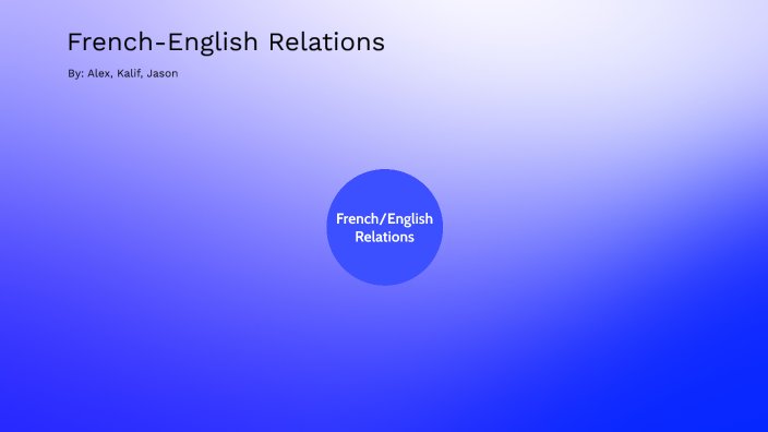 French and English Relations by Tony Montana on Prezi