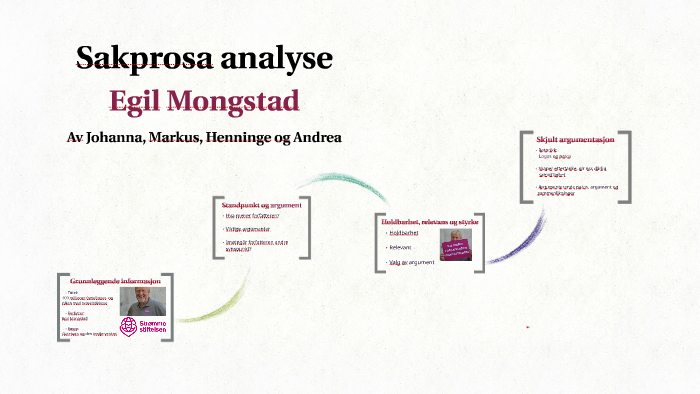 Sakprosa analyse by Andy Bow on Prezi