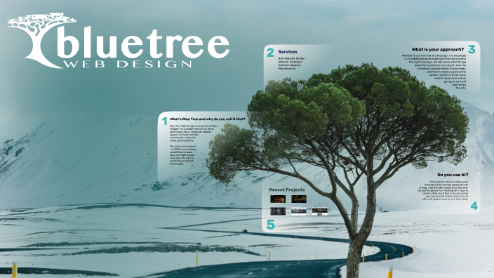 Blue Tree Web Design by on Prezi
