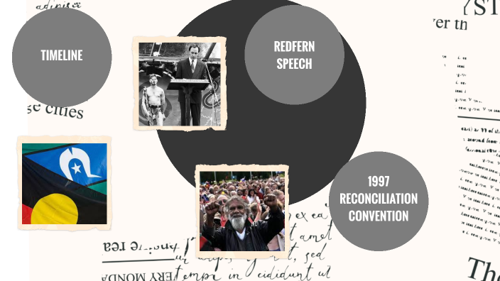 Redfern speech and 1997 Reconciliation convention by Annmarie Zahra on ...