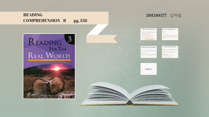 Reading for the real world - Reading Comprehension B / pg. 138 by Harim ...