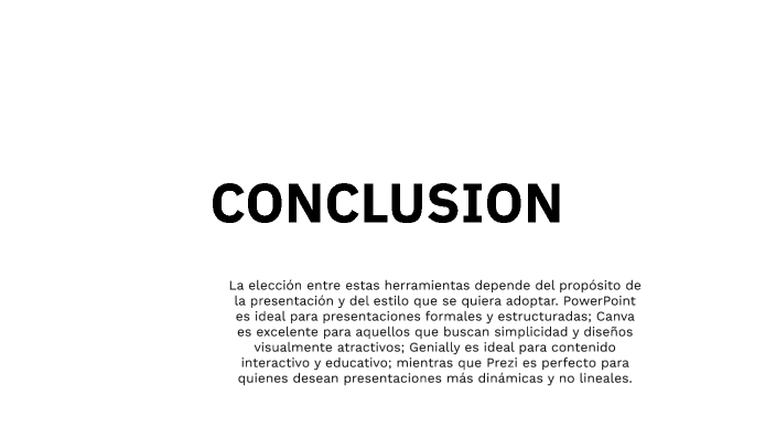 CONCLUSION by Elver Lopez jiguan on Prezi