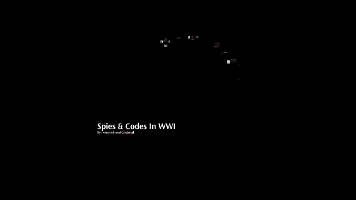 Spies & Codes In WW1 by Cristobal Mateo on Prezi