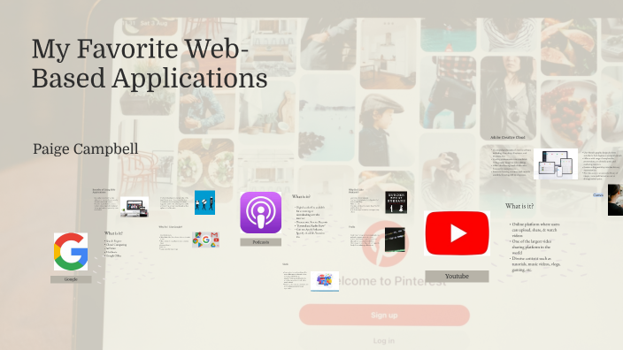 My Favorite Applications by Paige Campbell on Prezi