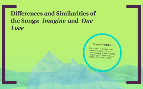 Differences and Similarities of the Songs: Imagine and On by Mike Sees ...