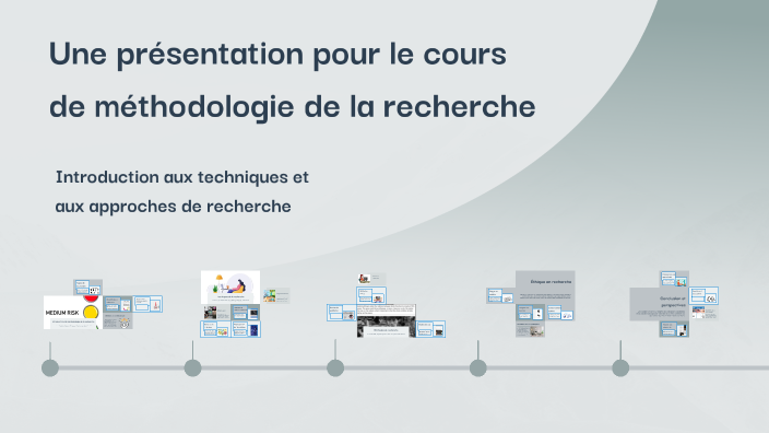 Une présentation pour le cours de méthodologie de la recherche by ...