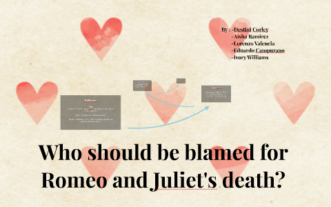 Who should be blamed for romeo and juliet's death? by Destini Corley on ...