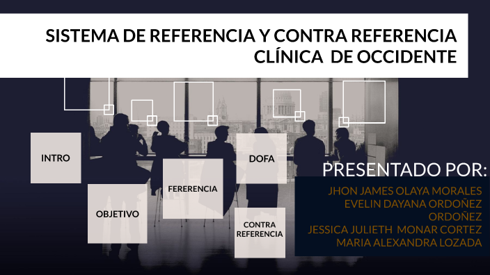 REFERENCIA Y CONTRAREFERENCIA CLINICA DE OCIDENTE by JMSOLAYA on Prezi