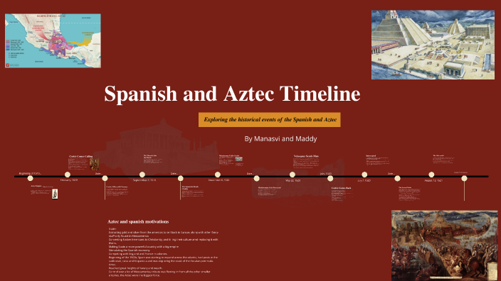 Spanish and Aztec Timeline by Maddy Chan on Prezi