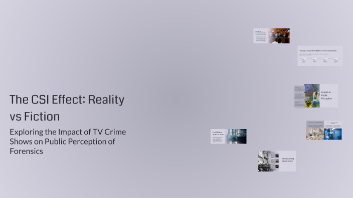 The CSI Effect: Reality vs Fiction by Emily skime on Prezi