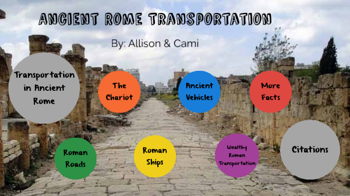 Ancient Rome Transportation by Allison Einhorn on Prezi