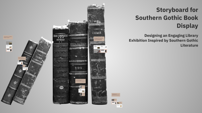 Storyboard for Southern Gothic Book Display by Tyler Montoya on Prezi