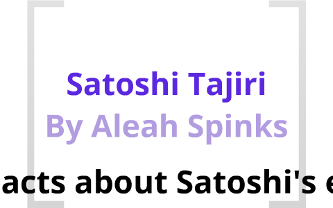Satoshi Tajiri, Creator of Pokemon/Pocket Monsters, founder of ...