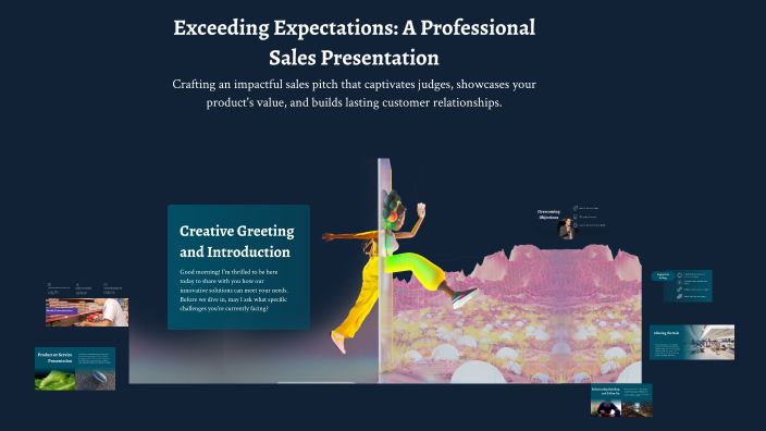 Exceeding Expectations: A Professional Sales Presentation by Sriniketh ...