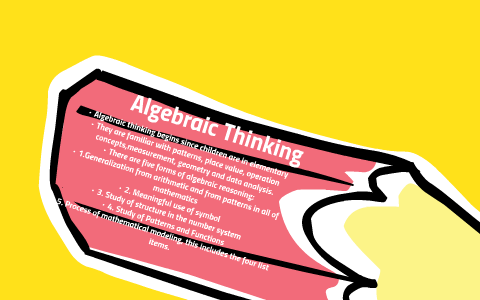 Algebraic Thinking: Generalizations, Patterns, and Functions by Vanessa Recendez on Prezi