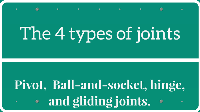 The 4 types of joints by megan hulse on Prezi
