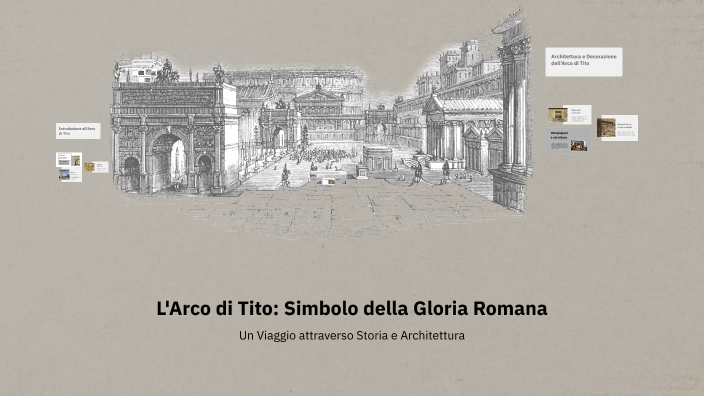 L'Arco di Tito: Simbolo della Gloria Romana by Domenico Di Lena on Prezi