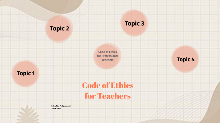 Code of Ethics for Teachers - Concept Map by LYKA MAE BANTAWIG on Prezi